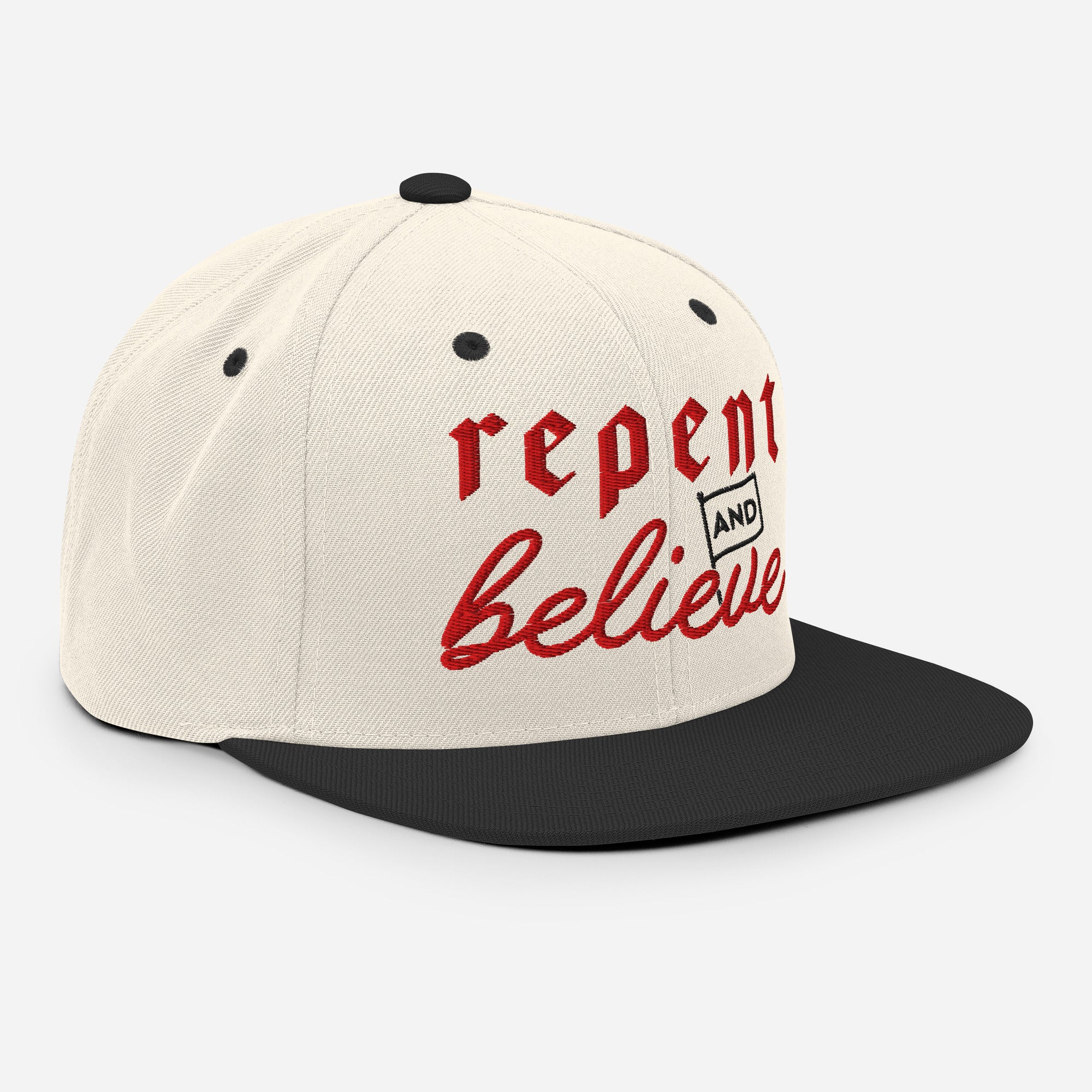 Repent and Believe Snapback Hat – Christendom Designs